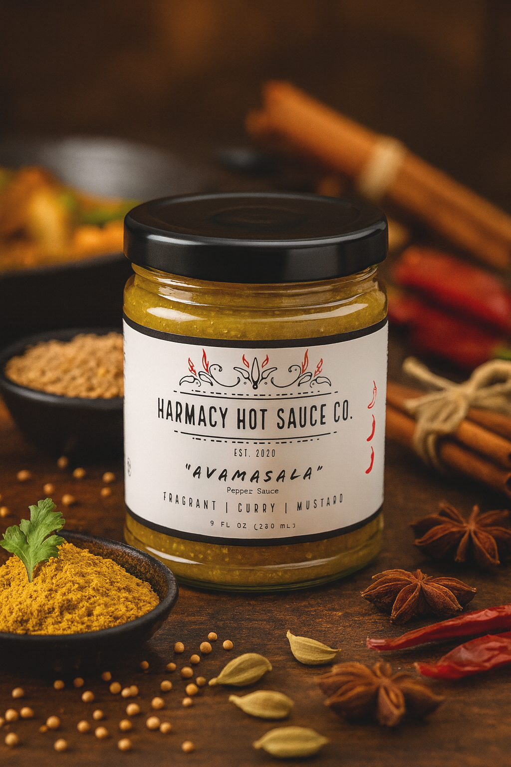 Avamasala: Crafting a Curry Mustard Hot Sauce – Harmacy Hot Sauce Co.